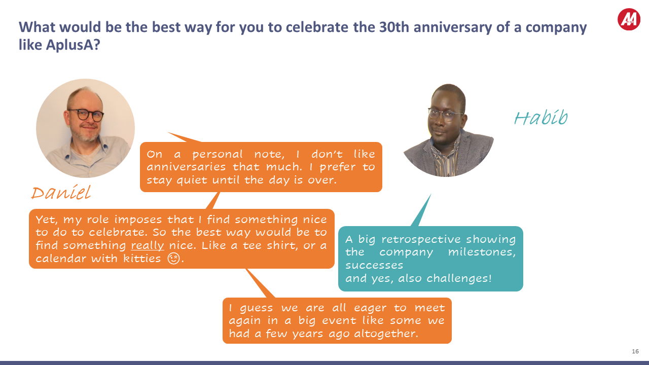 AplusA 30+ years Anniversary - Interview #2